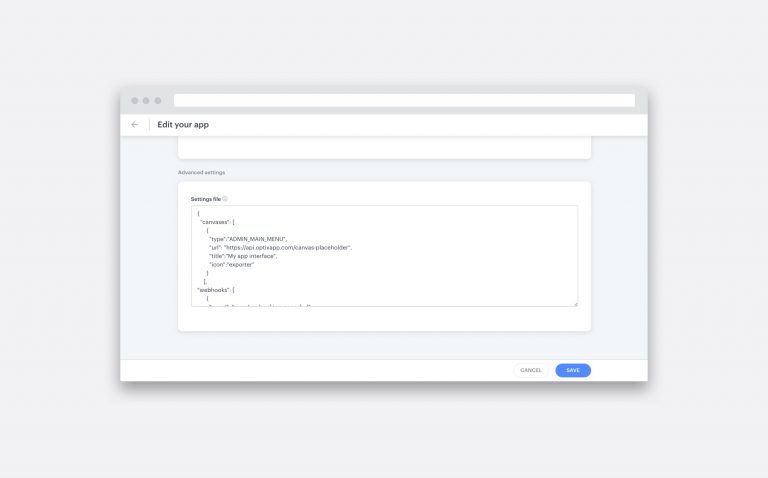 App Settings File - OptixDeveloper